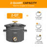 Green4ever 2 Quart Slow Cooker, Small Slow Cooker With Removable ...