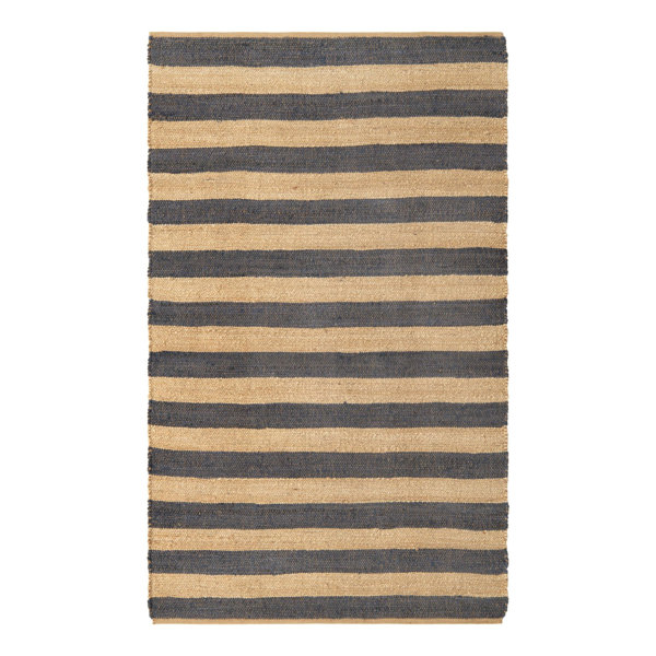 Beachcrest Home Fredric Hand Braided Striped Rug | Wayfair