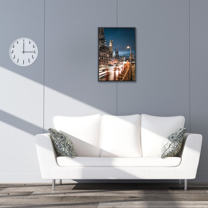 Hokku Designs Aamanda 16x24 Picture Frame without Mat, Black Metal ...