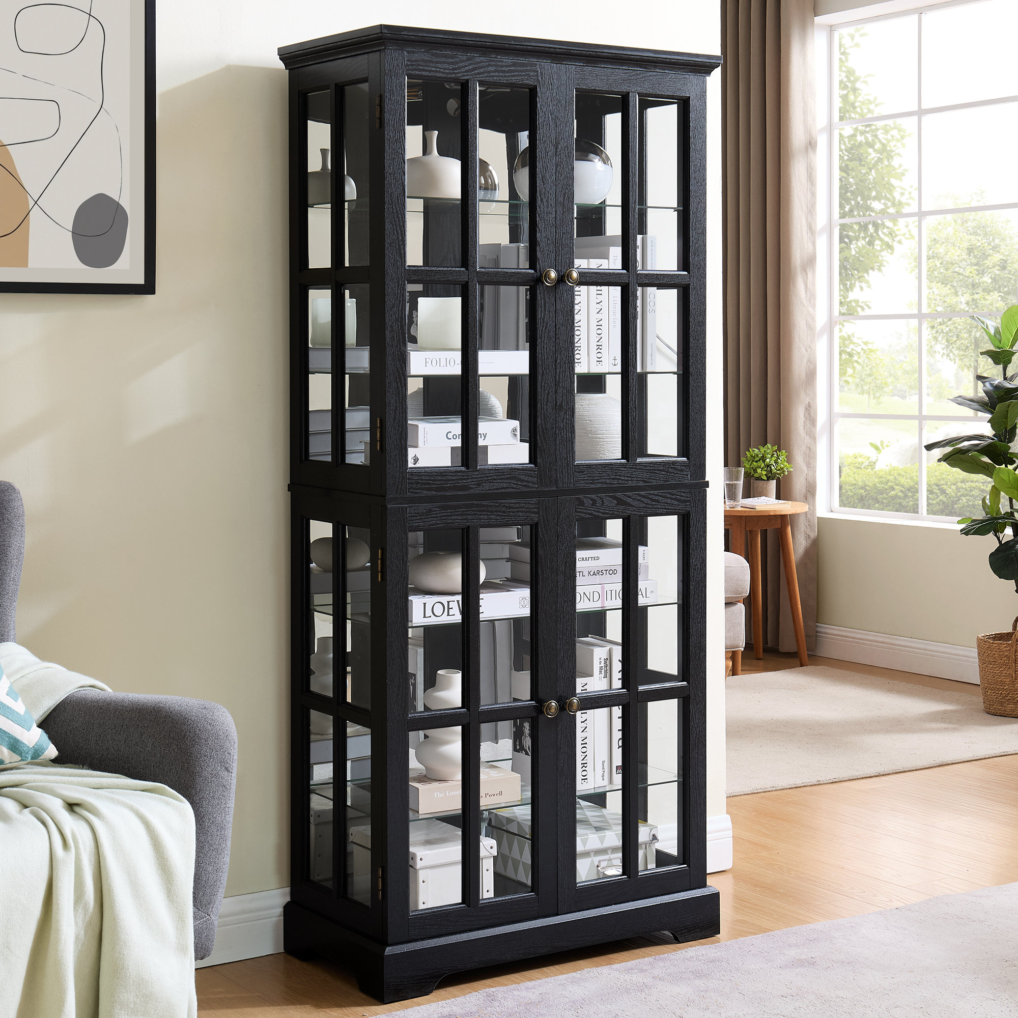 Latitude Run® Curio Display Cabinet | Wayfair