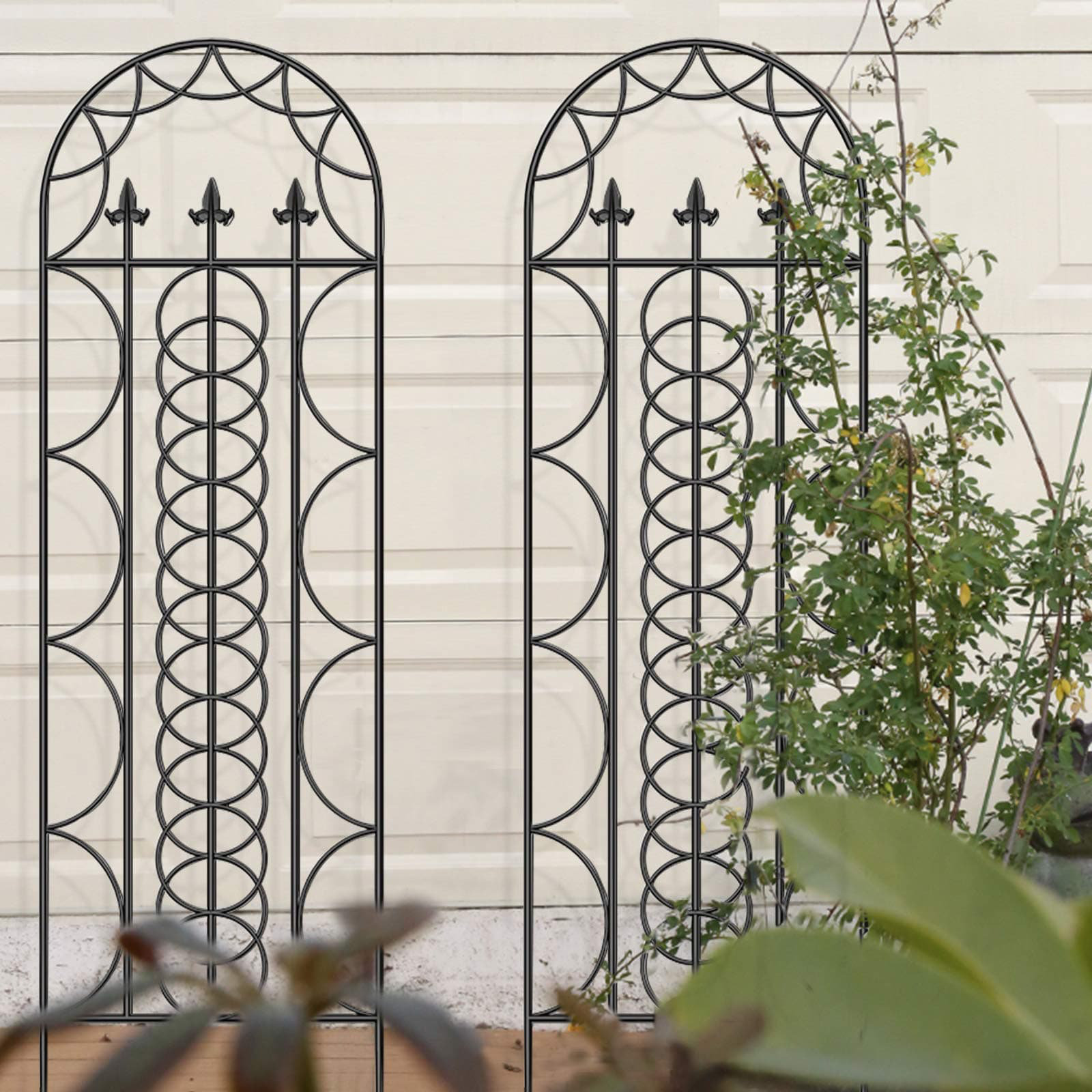 Winston Porter 2-Pack Large Garden Trellises | Wayfair