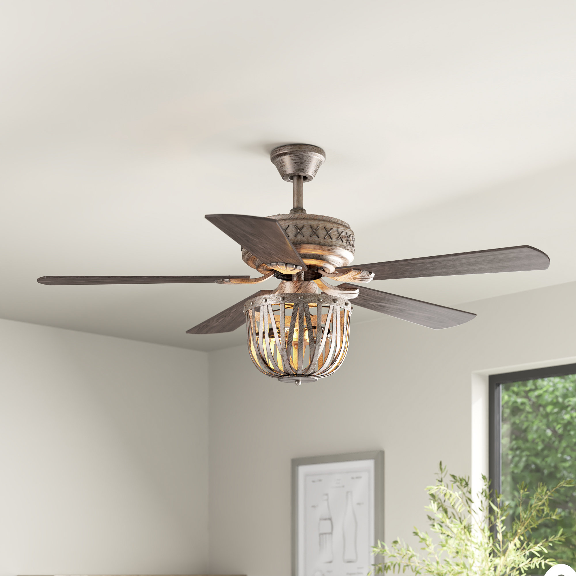 Trent Austin Design® 52'' Allbritton 5 - Blade Standard Ceiling Fan ...