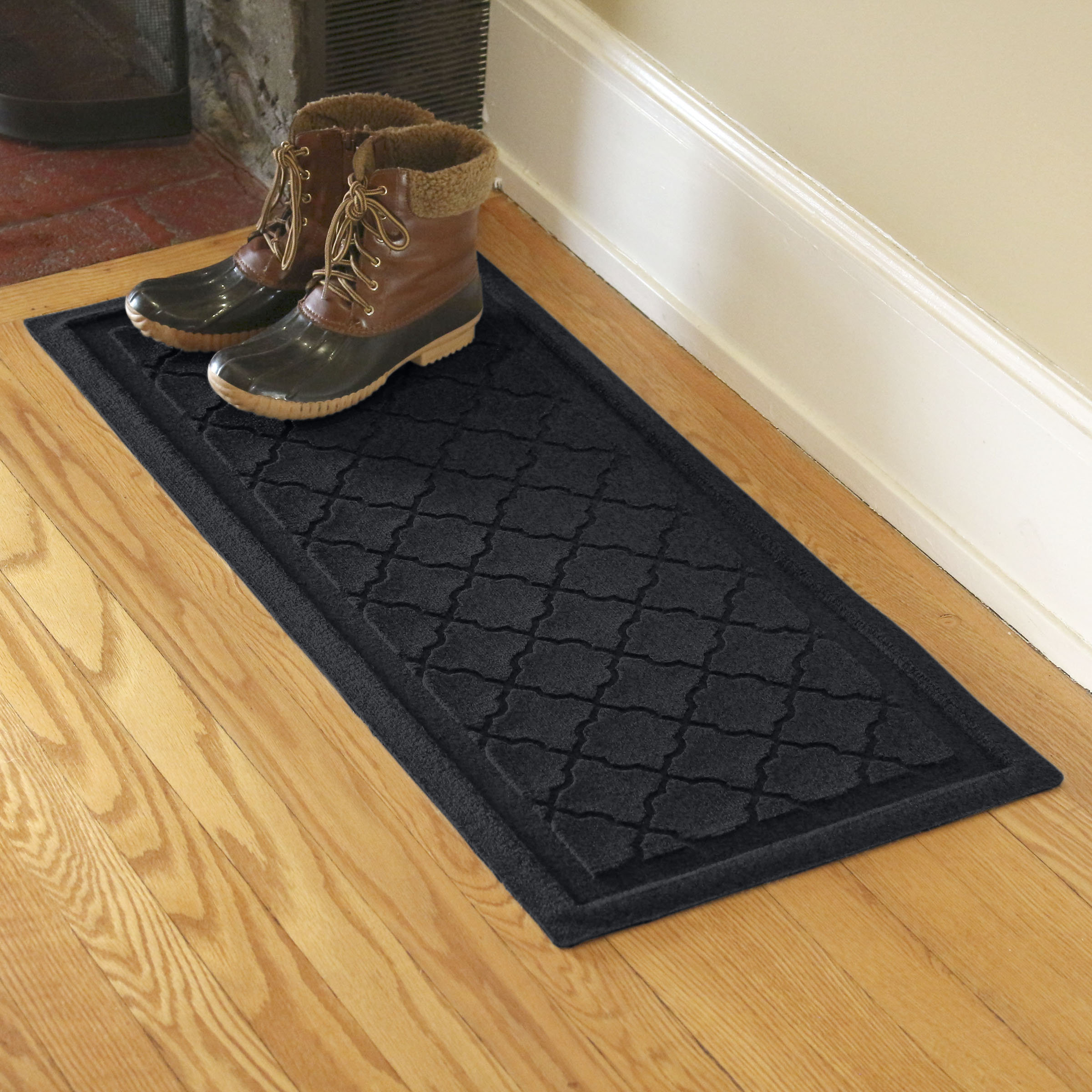 Matterly WaterHog Cordova 15 in. x 36 in. Indoor Outdoor Boot Tray ...