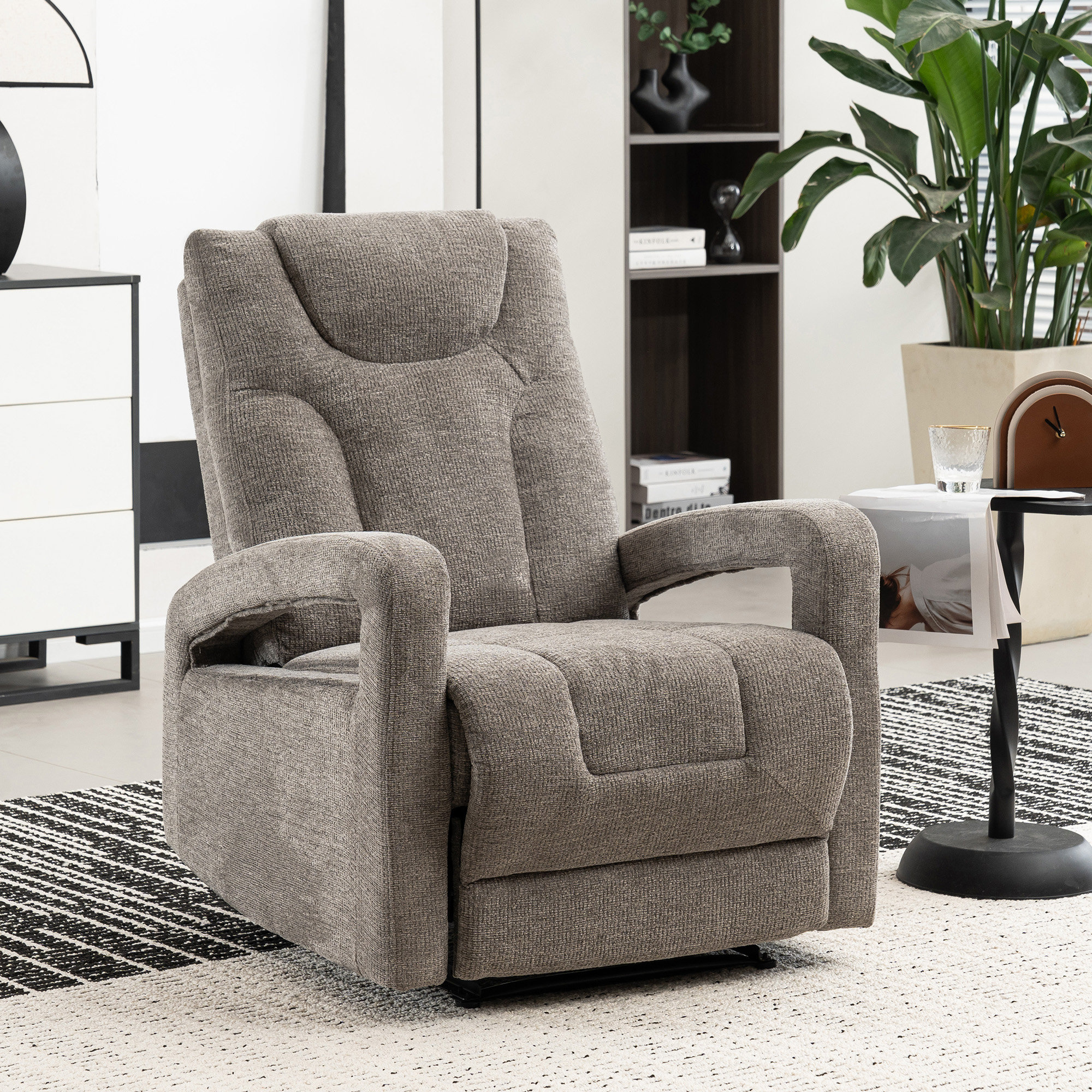 Ebern Designs Berdean Upholstered Pushback Manual Recliner & Reviews ...