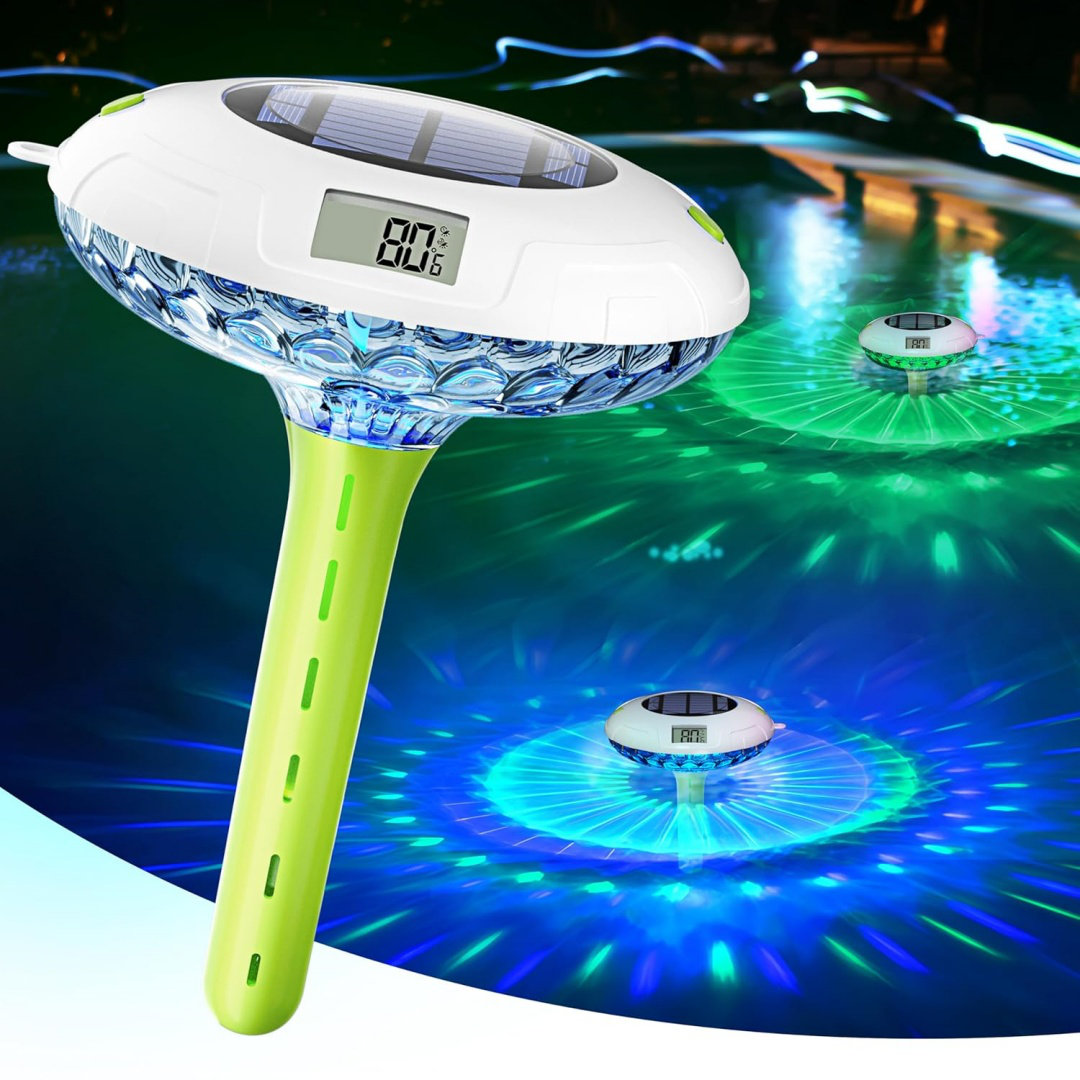 DESIGN SHOP BY SHELL Pool Thermometer Floating Easy Read, Solar Ponds ...