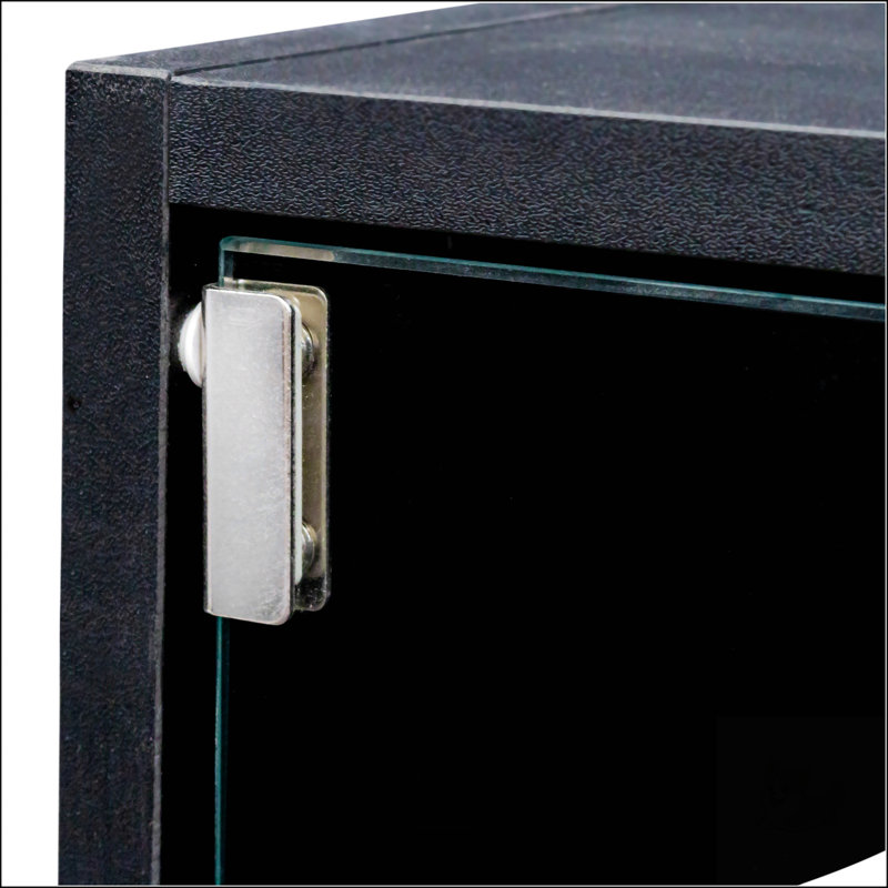 Wrought Studio™ Glass Door Shoe Box Shoe Storage Cabinet | Wayfair