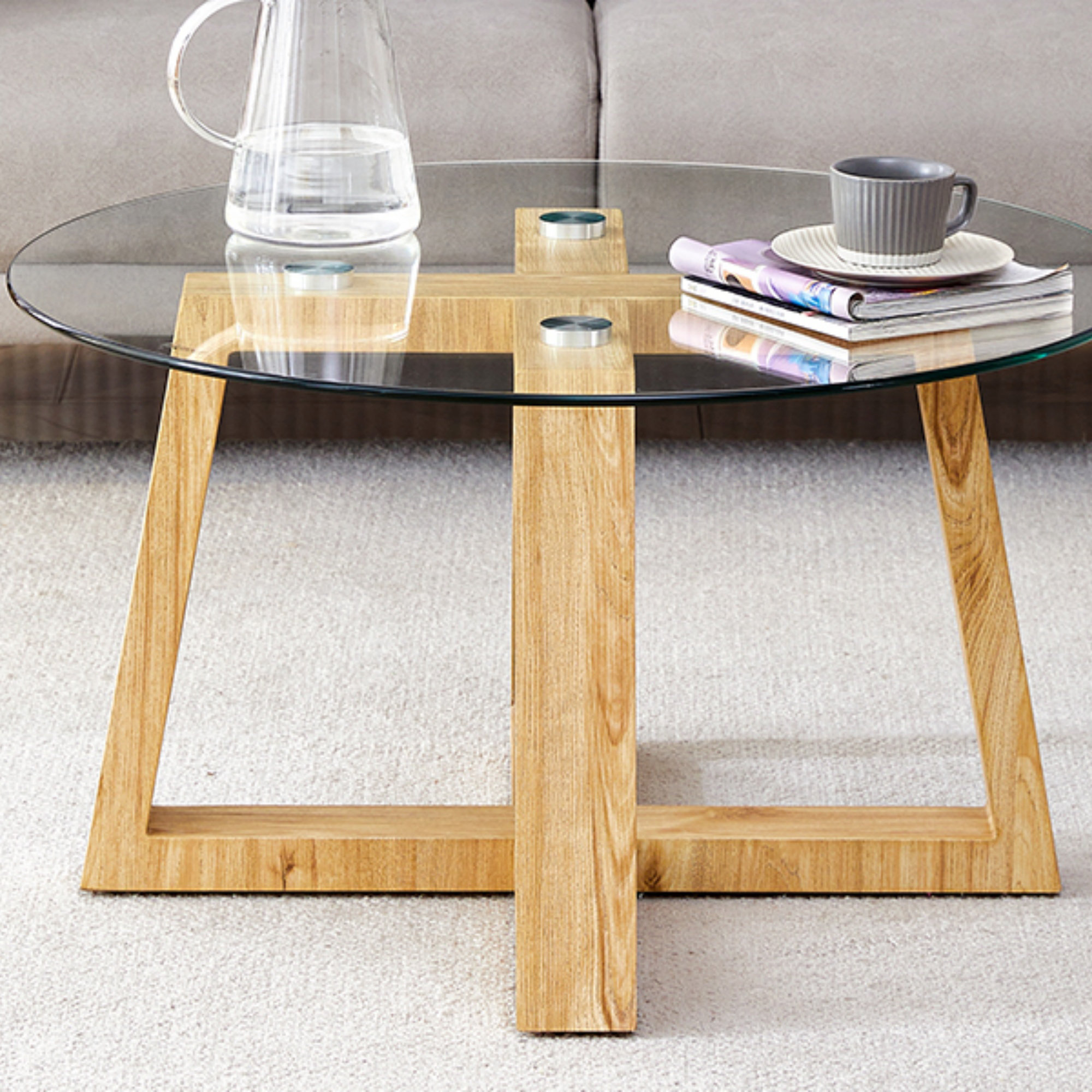 Ebern Designs Modern Practical Circular Coffee Tables, Made Of ...