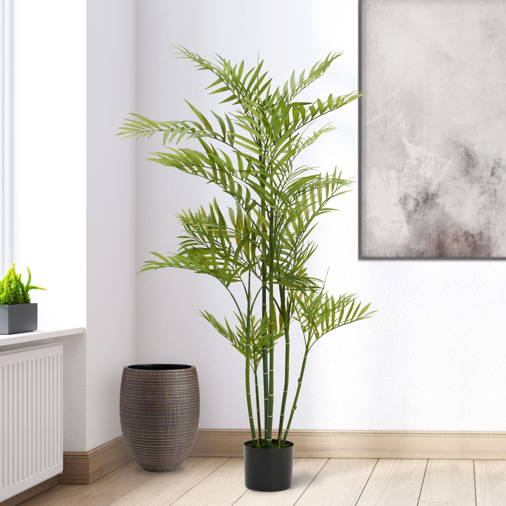 Primrue 50'' Tall Artificial Palm Tree in Pot | Wayfair