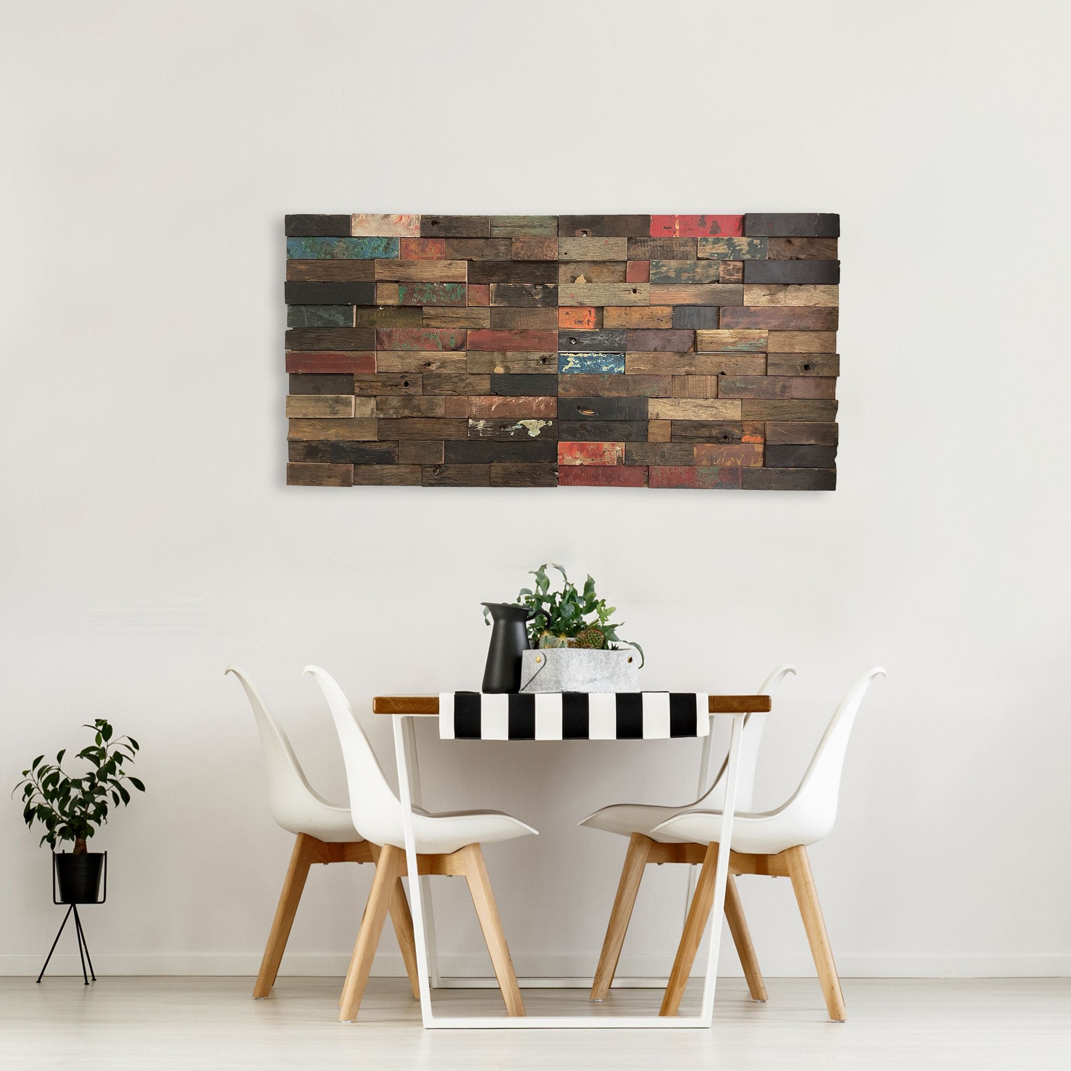 Calhome 24" x 12" Wall Paneling in Brown | Wayfair