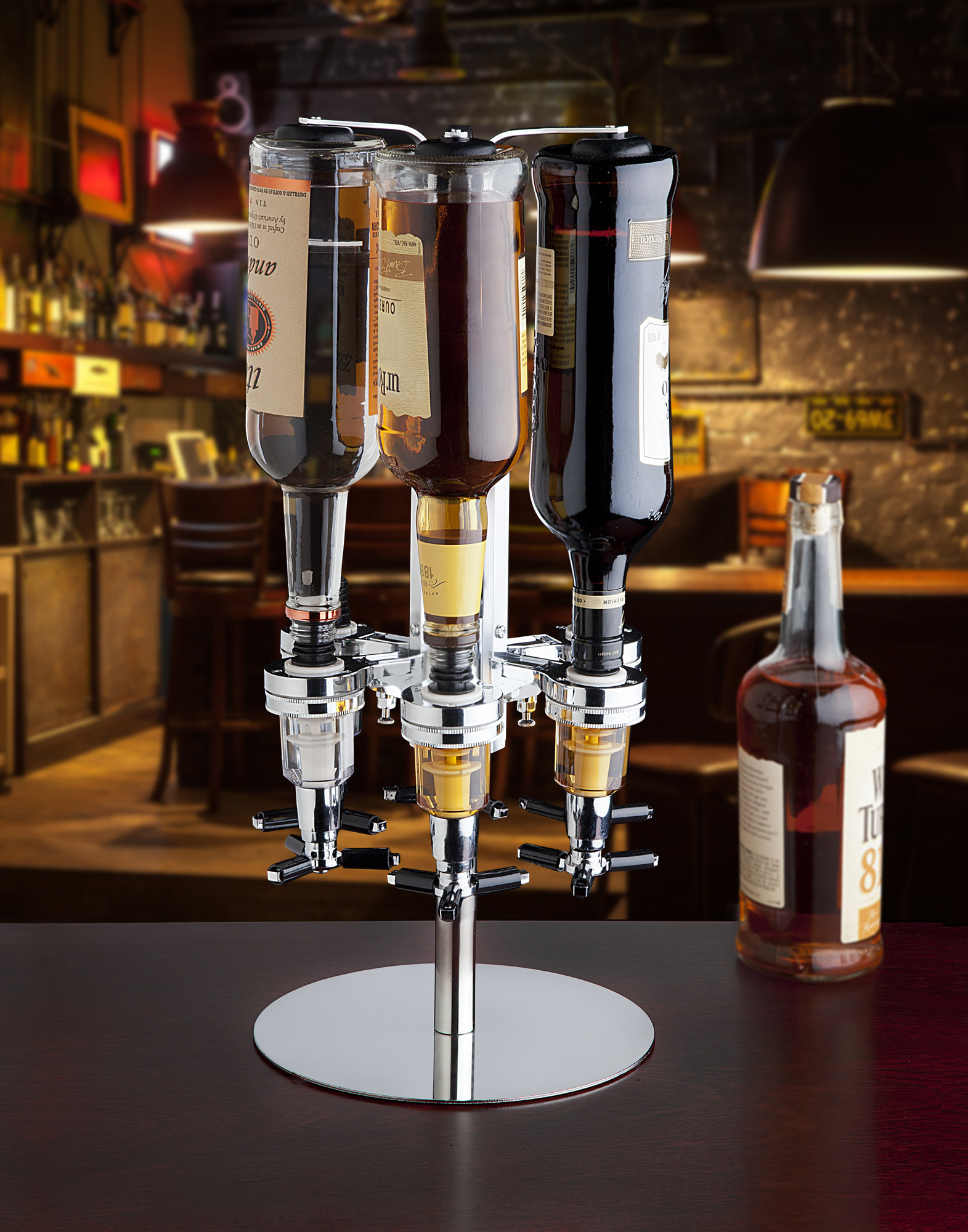 Godinger Silver Art Co Barback Rotating Liquor Dispenser & Reviews ...