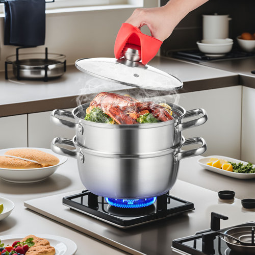 VEVOR Stainless Stee Steamer Pot & Reviews | Wayfair