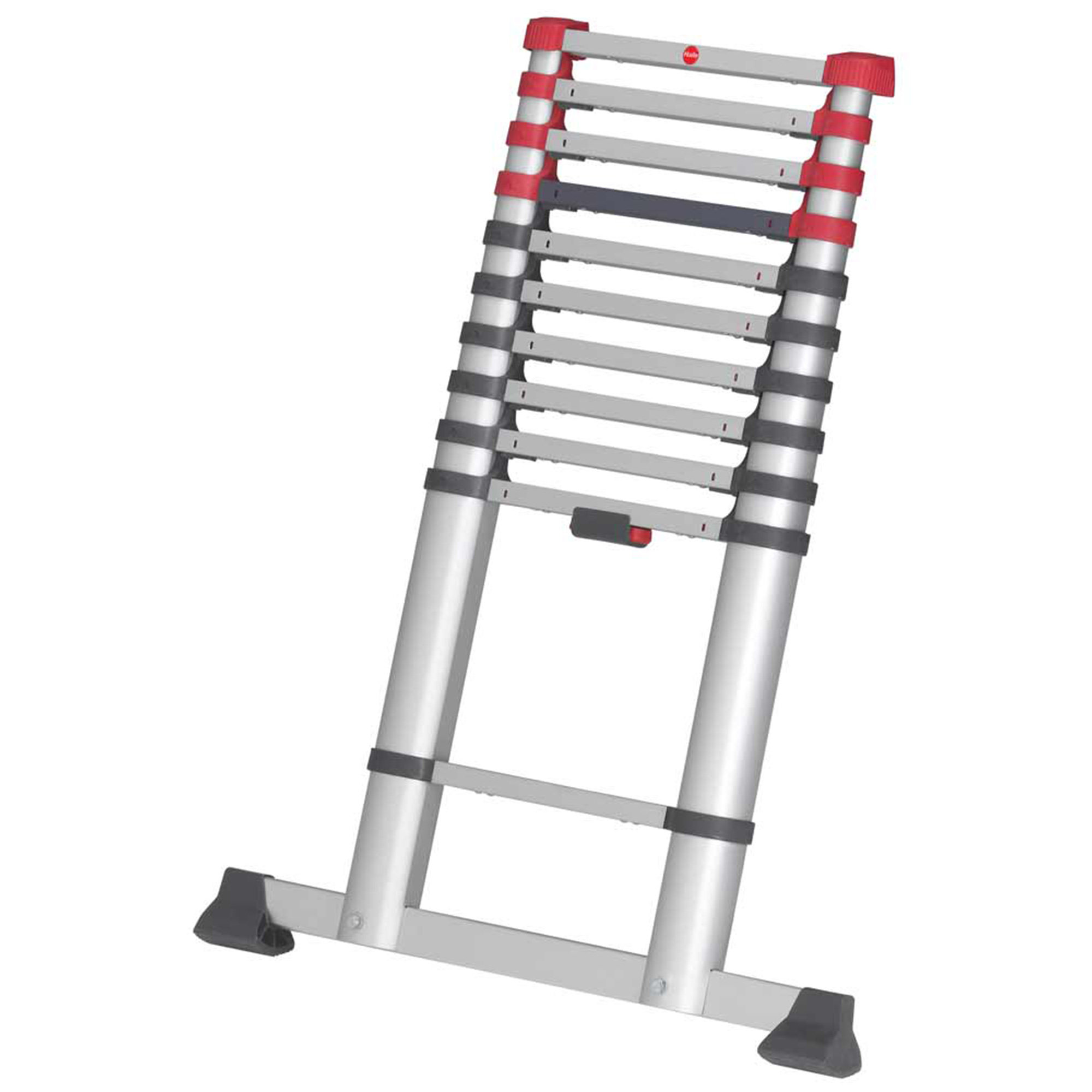 Hailo USA Inc. FlexLine Telescopic 11 ft Aluminum Straight Ladder with ...