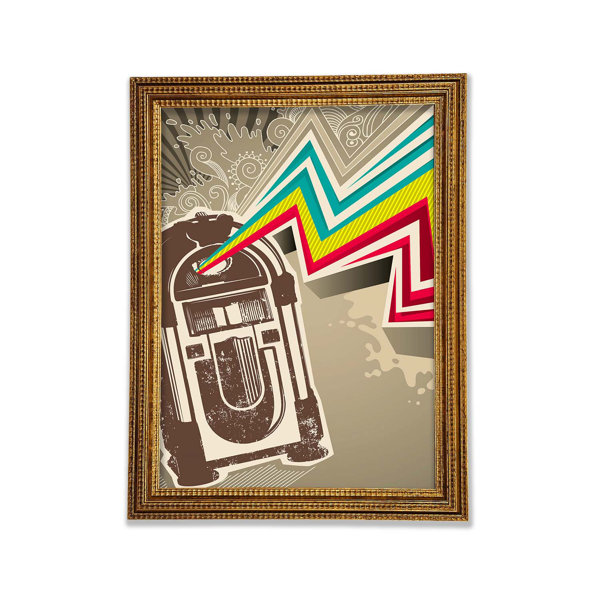 Bright Star Jukebox Tunes - Single Picture Frame Print | Wayfair.co.uk