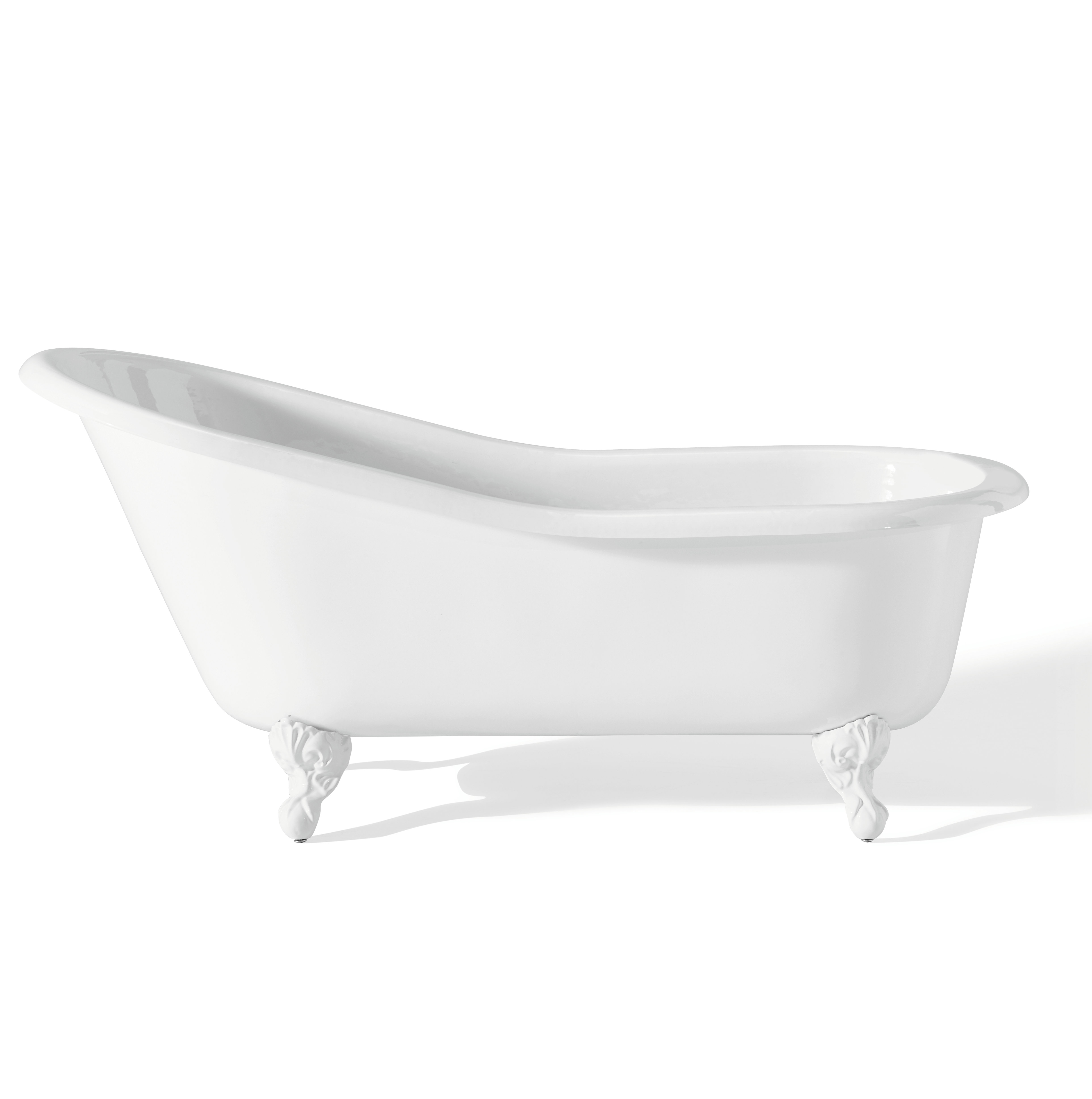 Rosdorf Park Jaqui 68" x 30" Freestanding Soaking Cast Iron Bathtub ...