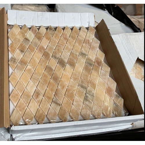 Stone & Tile Shoppe, Inc. Honey Natural Stone Grid Mosaic Wall & Floor ...