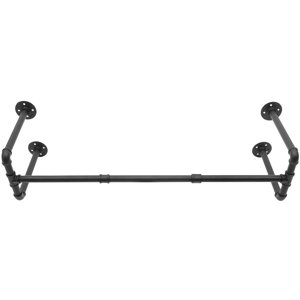 Williston Forge Wall Mounted Industrial Pipe Coat Rack & Reviews | Wayfair