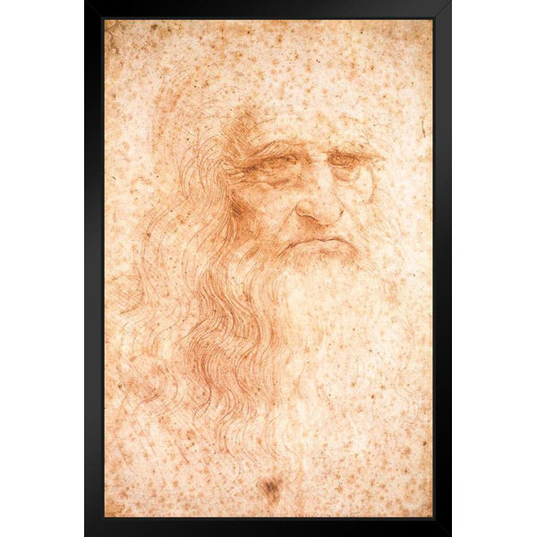 Vault W Artwork Leonardo Da Vinci Presumed Self Portrait Red Chalk Fine ...