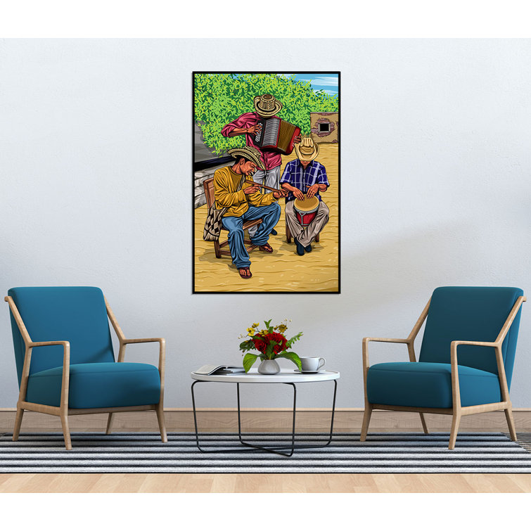 Red Barrel Studio® Puerto Rican Jibaro Playing Music Together, Puerto ...