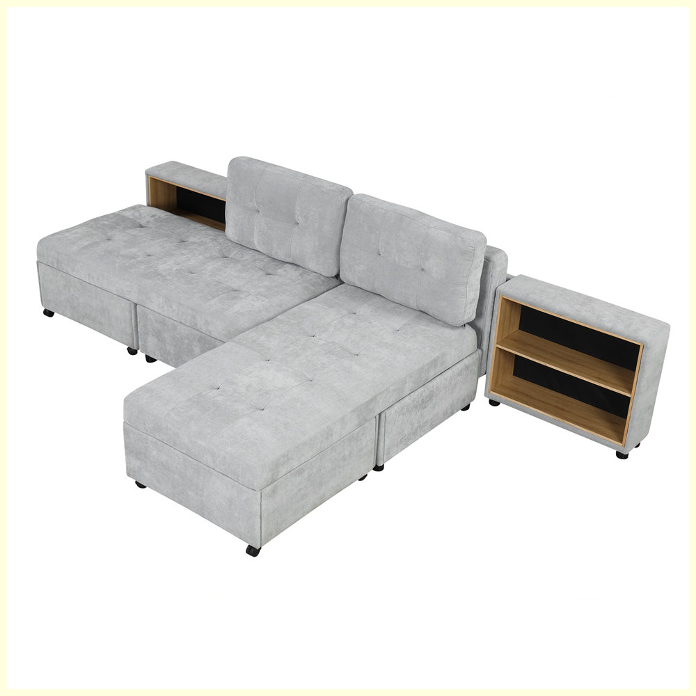 Latitude Run® Versatile Sofa Bed Modular Sofa Free-combined Sofa with ...
