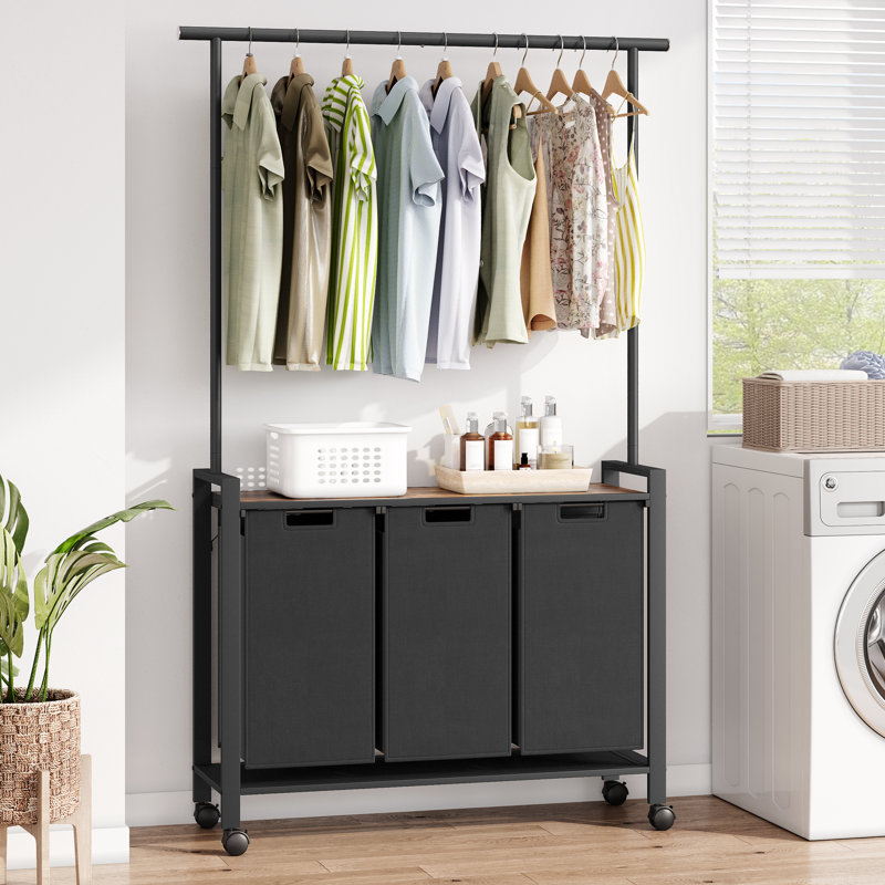 gaomon Free Standing Laundry Room Organizer with Wheels & Reviews | Wayfair