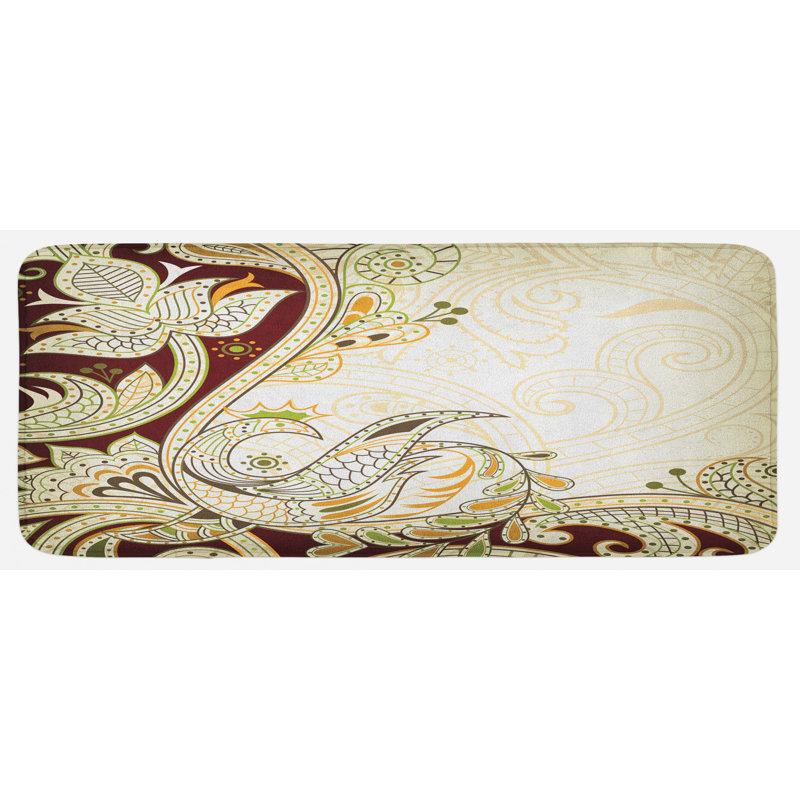 East Urban Home Oriental Floral Leaf Pattern With Middle Eastern Design ...