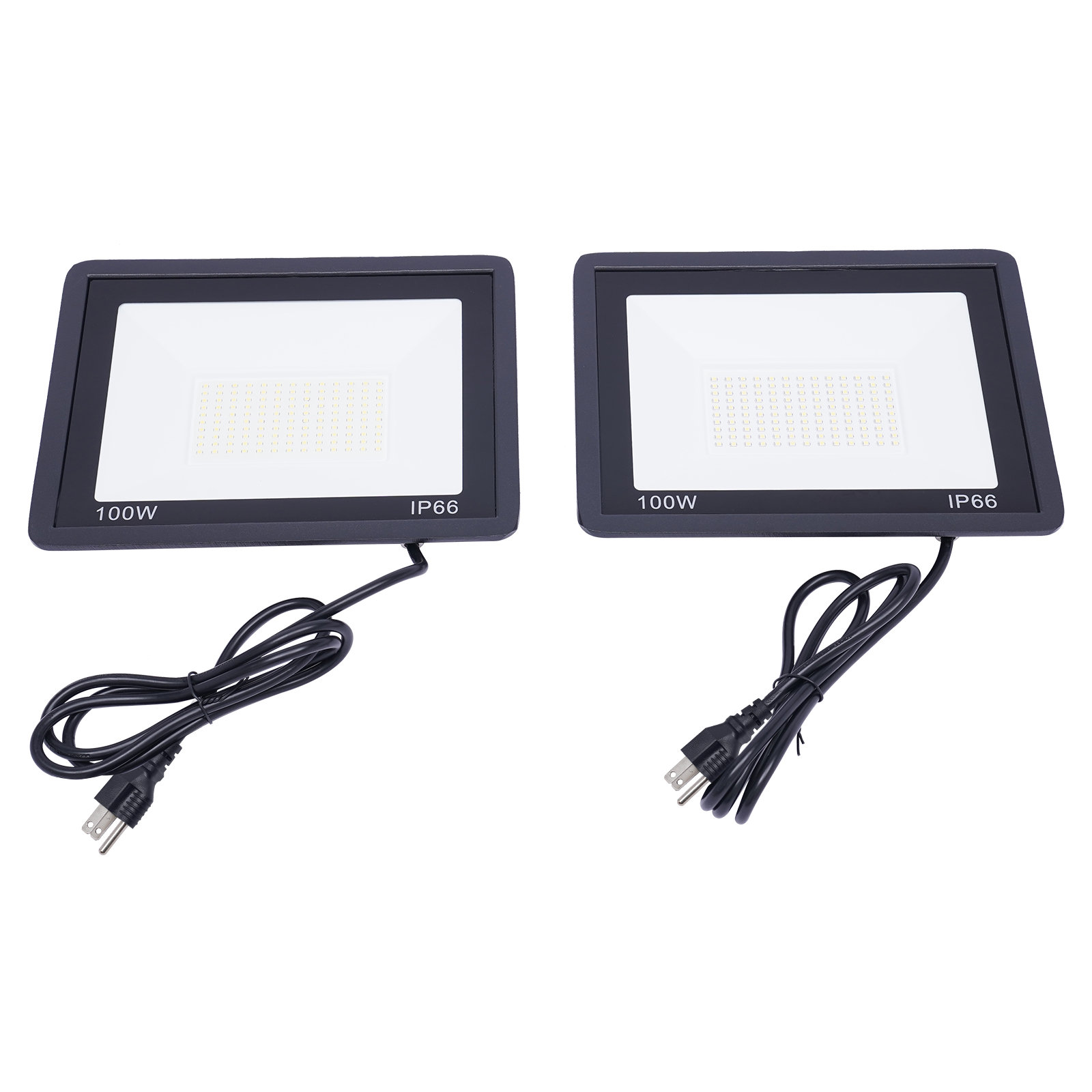 Lomana 100W LED Outdoor Security Flood Light 2 Pcs | Wayfair