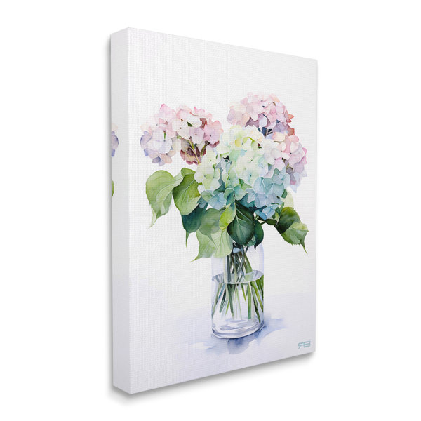 Dakota Fields Ombre Hydrangea Bouquet Canvas Wall Art Design By Rb ...