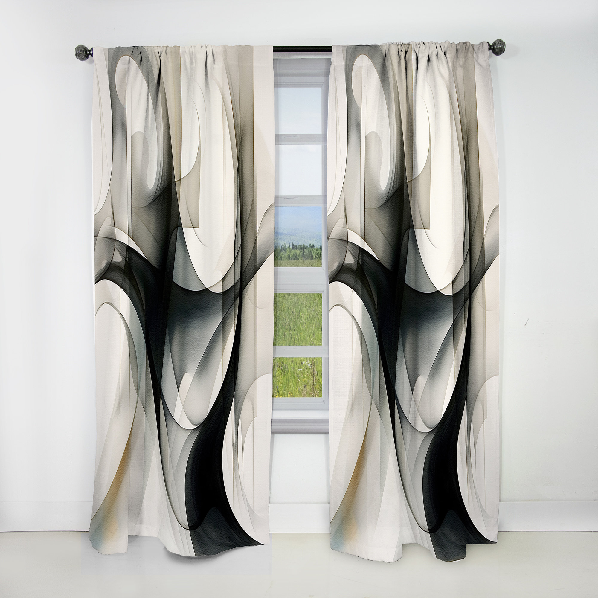 Design Art Abstract Neutral XIV - Abstract Geometric Blackout Abstract ...