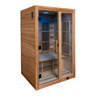 Backyard Discovery Rylan 2-Person Cedar Wood Indoor Infrared Sauna with ...