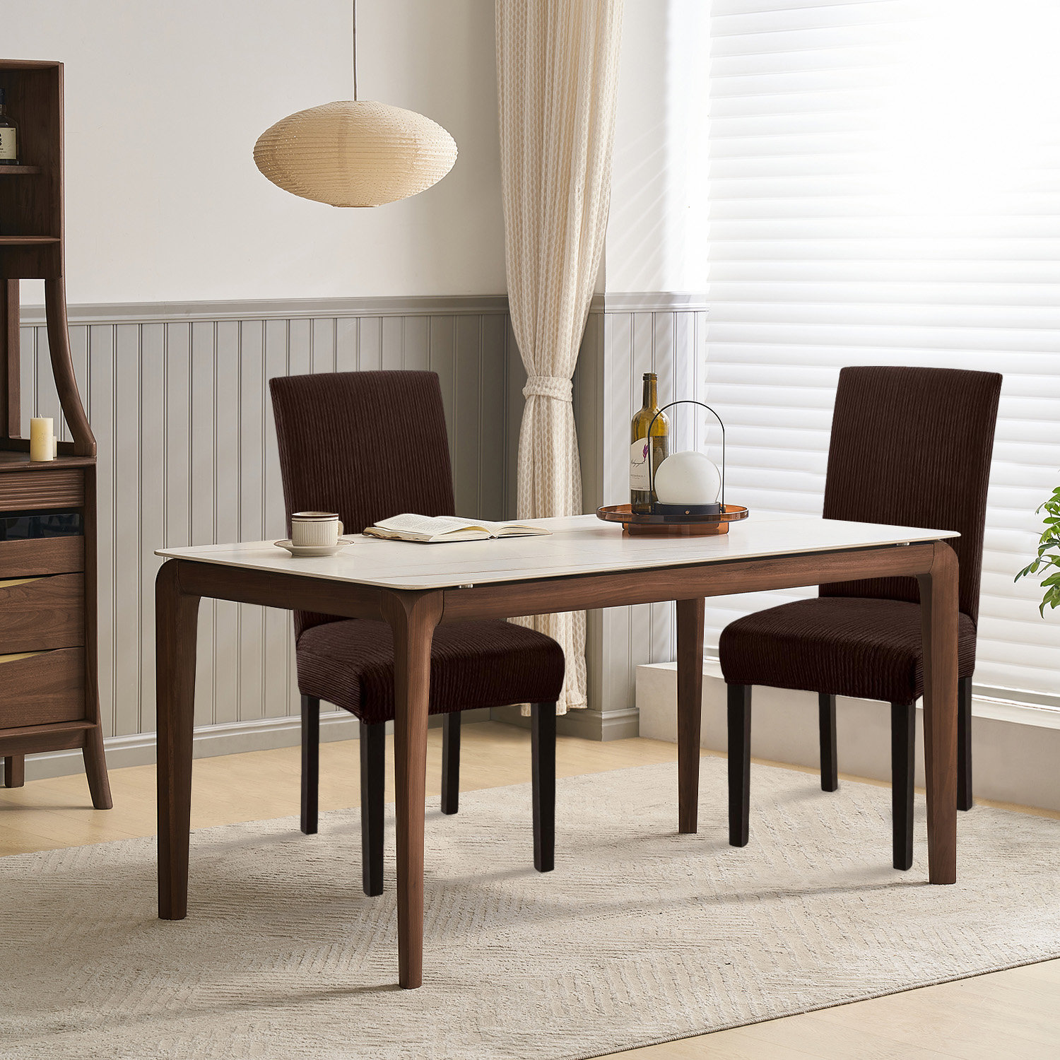 Latitude Run® Dining Chair Slipcovers,Dining Room Chair Covers,Stretch ...