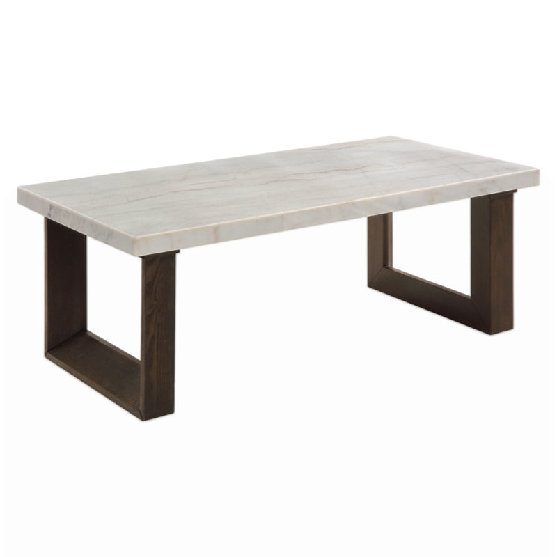 Latitude Run® Edwyn Marble Top & Rectangular Coffee Table | Wayfair