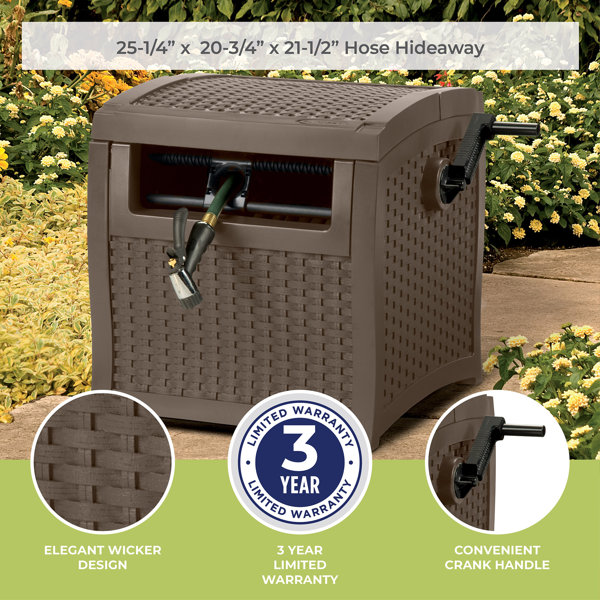 Suncast Hideaway Single Plastic Hose Reel & Reviews | Wayfair