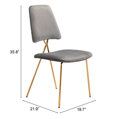 Mercer41 Upholstered Metal Side Chair | Wayfair