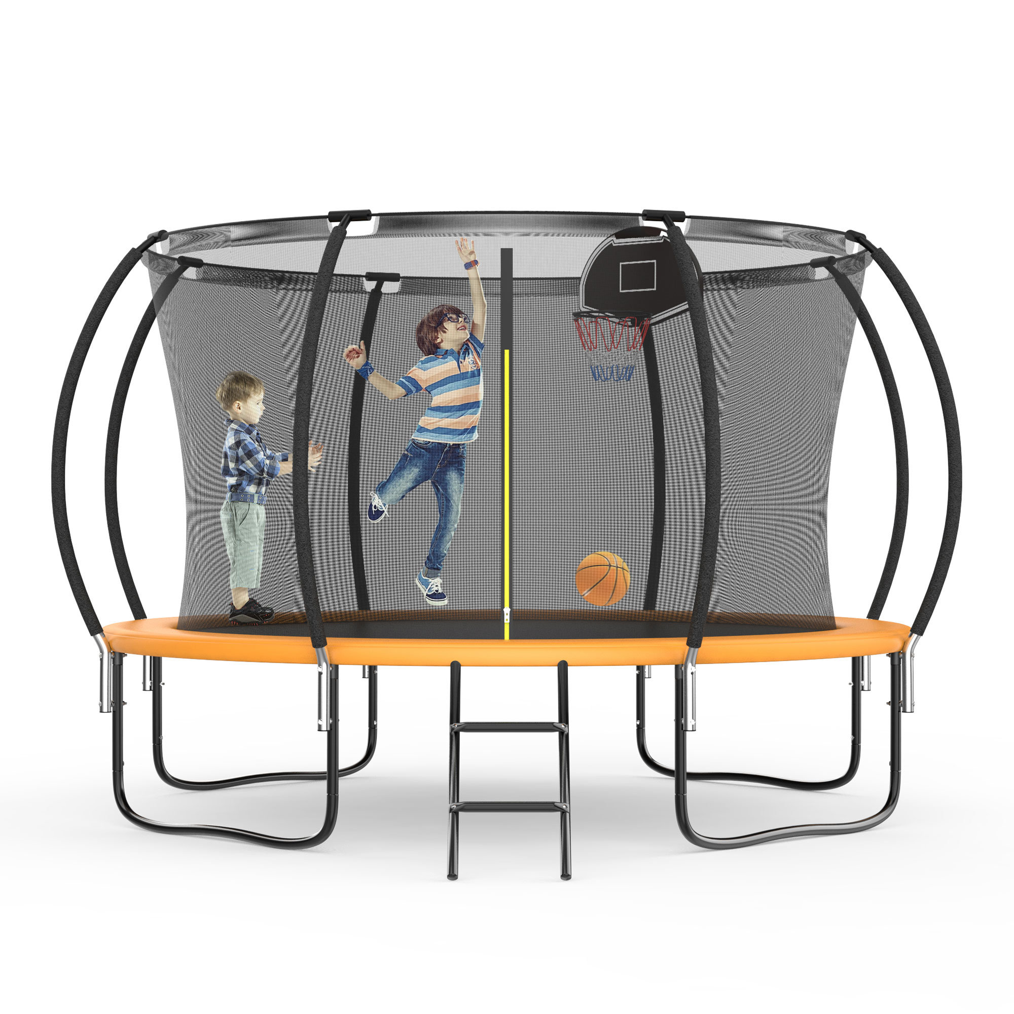 Sencho Ginsytalior 12ft Super Outdoor Trampoline With Safety Netting ...
