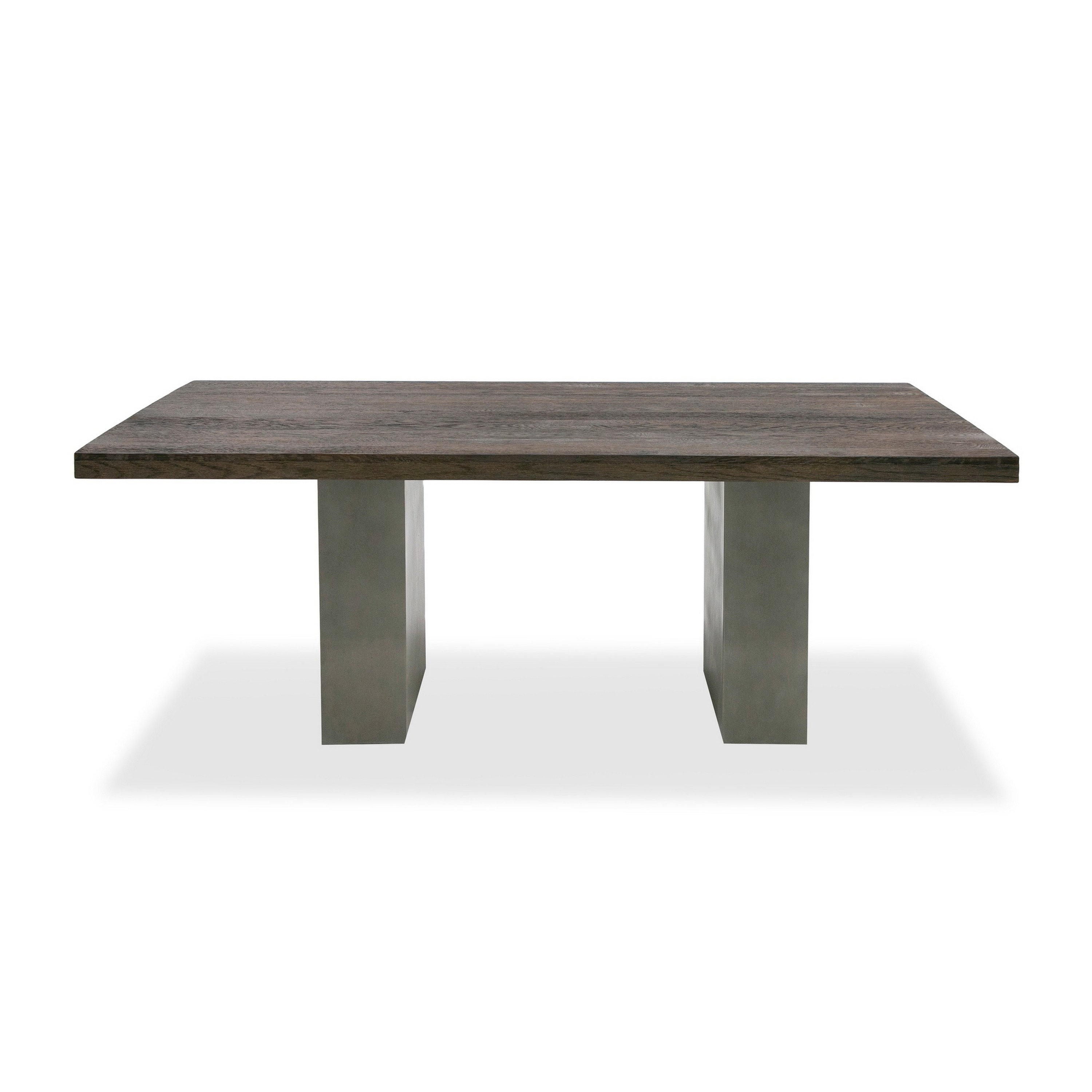 Benjara Cid Ari 94 Inch Dining Table, Heritage Oak Rectangular Top ...