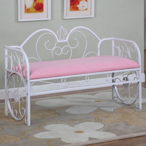 Harriet Bee Braylee Metal Storage Bench | Wayfair