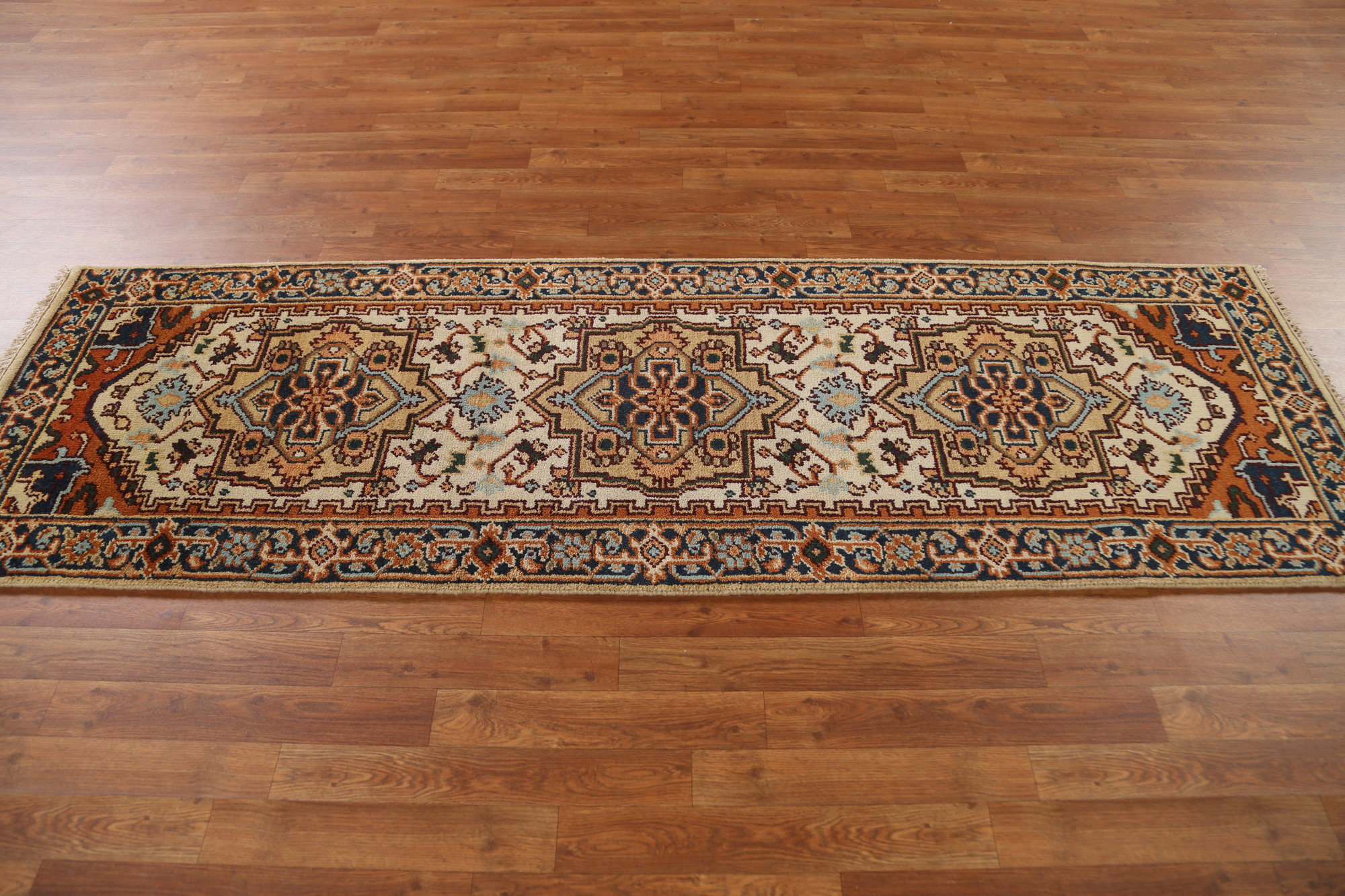 Bungalow Rose Wool Traditional Runner Rug 3x8 | Wayfair