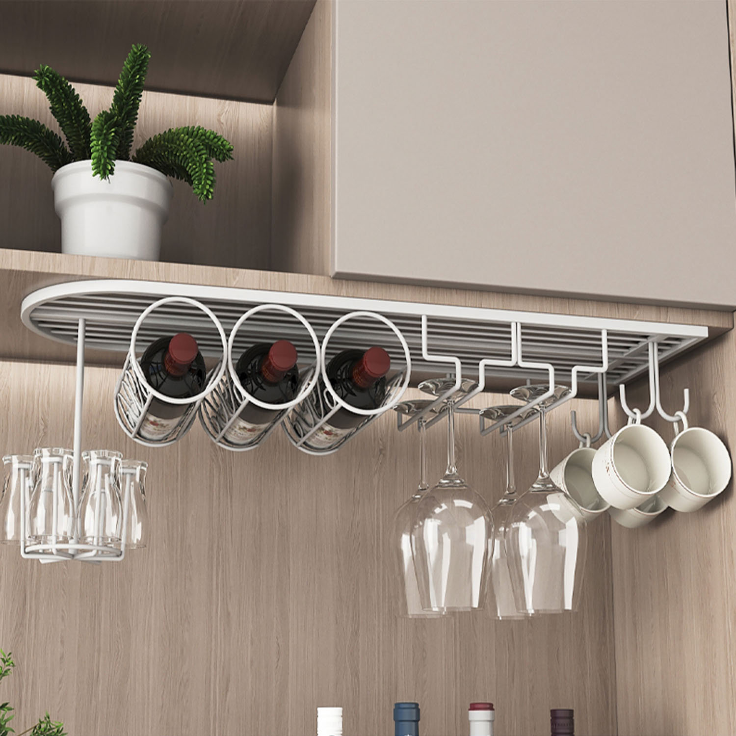 Mercer41 Orry Hanging Wine Glass Rack | Wayfair