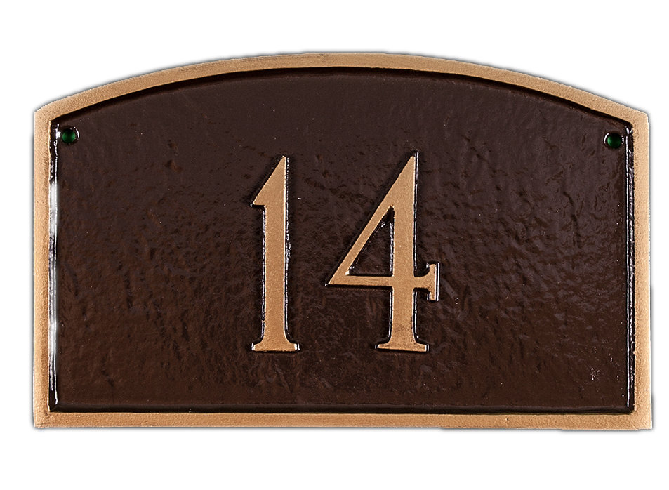 Montague Metal Products Inc. Petite 1-Line Wall Address Plaque ...