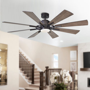 Angled Ceiling Fans You'll Love | Wayfair