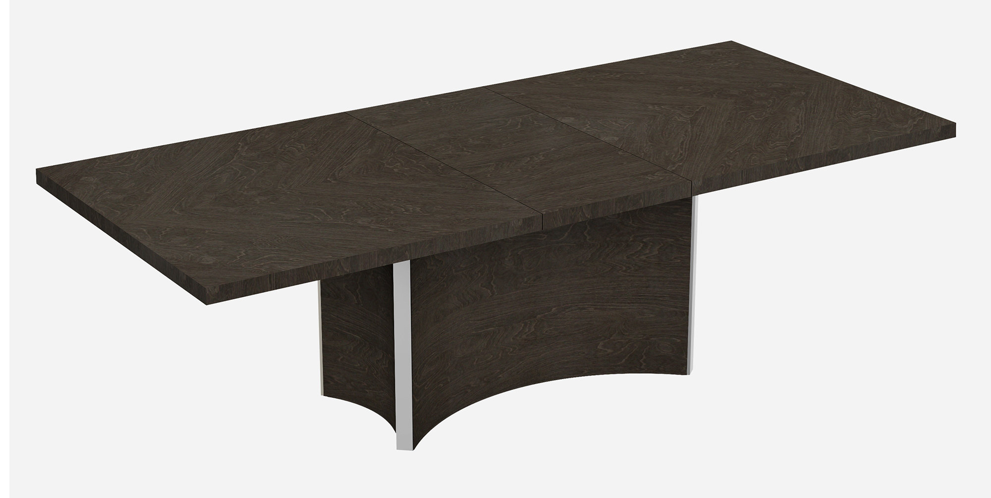Orren Ellis 99" Eavan Gray Brown Solid Wood Dining Table | Wayfair