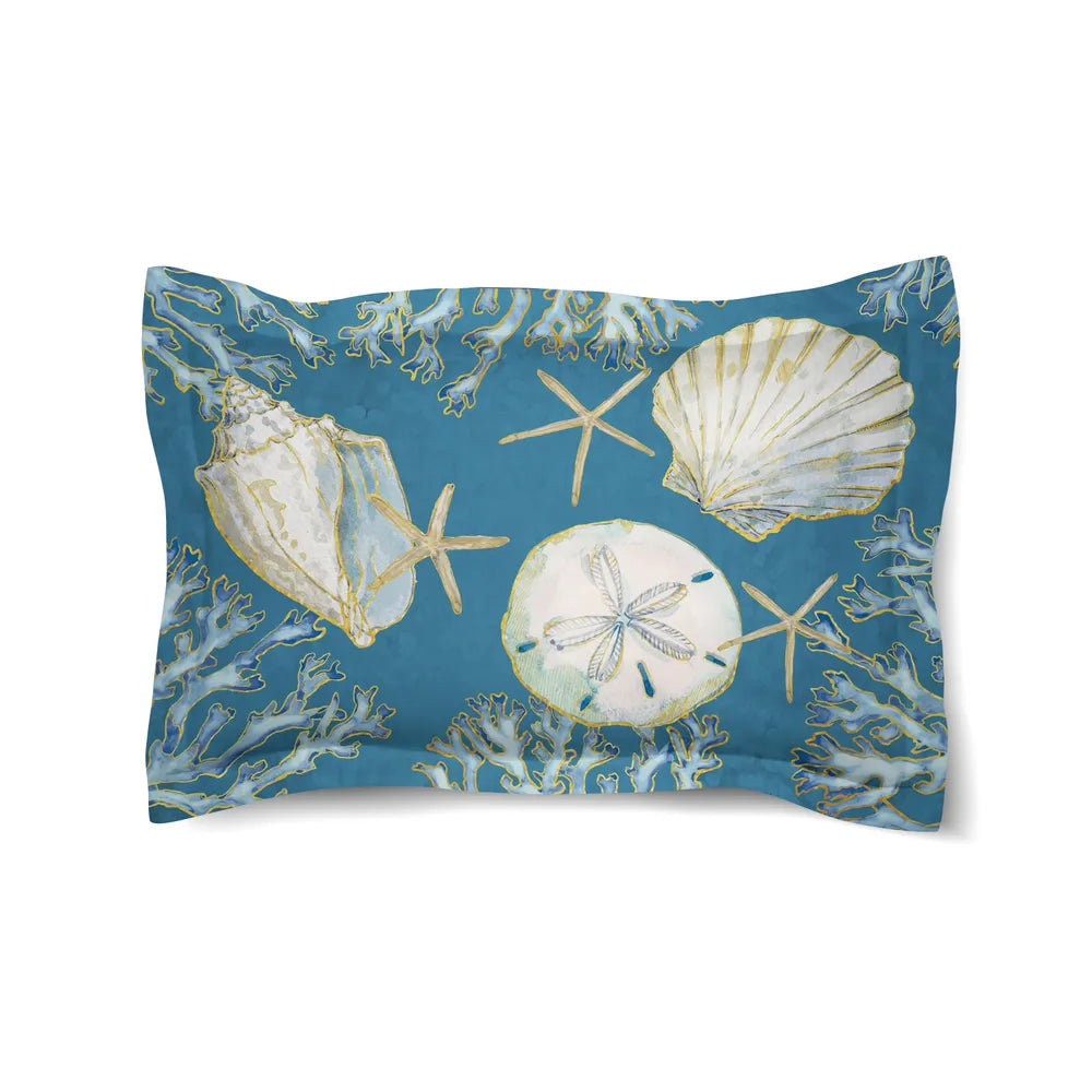 Laural Home Playa Shells Comforter Sham | Wayfair