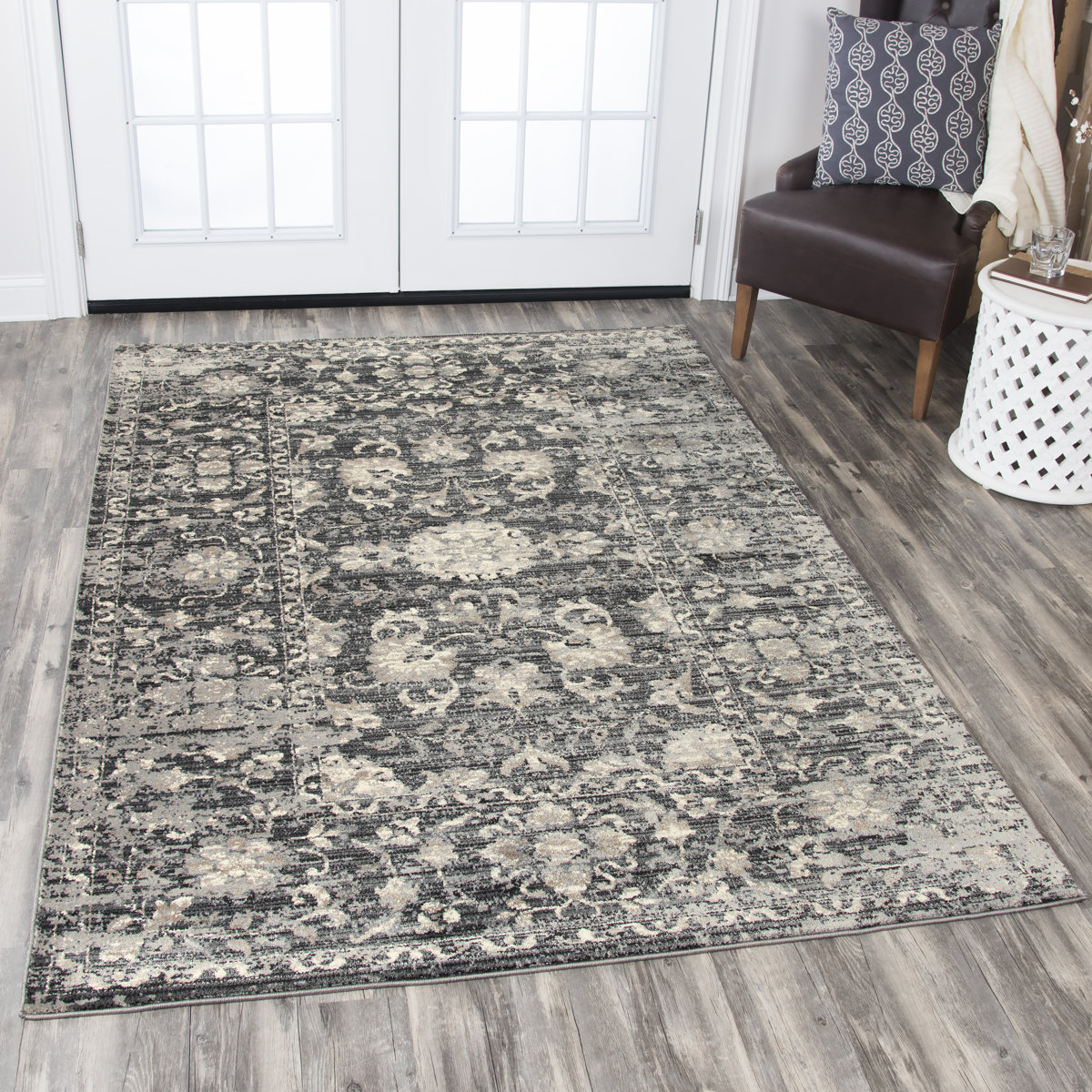 Ophelia & Co. Burleigh Gray Area Rug & Reviews | Wayfair