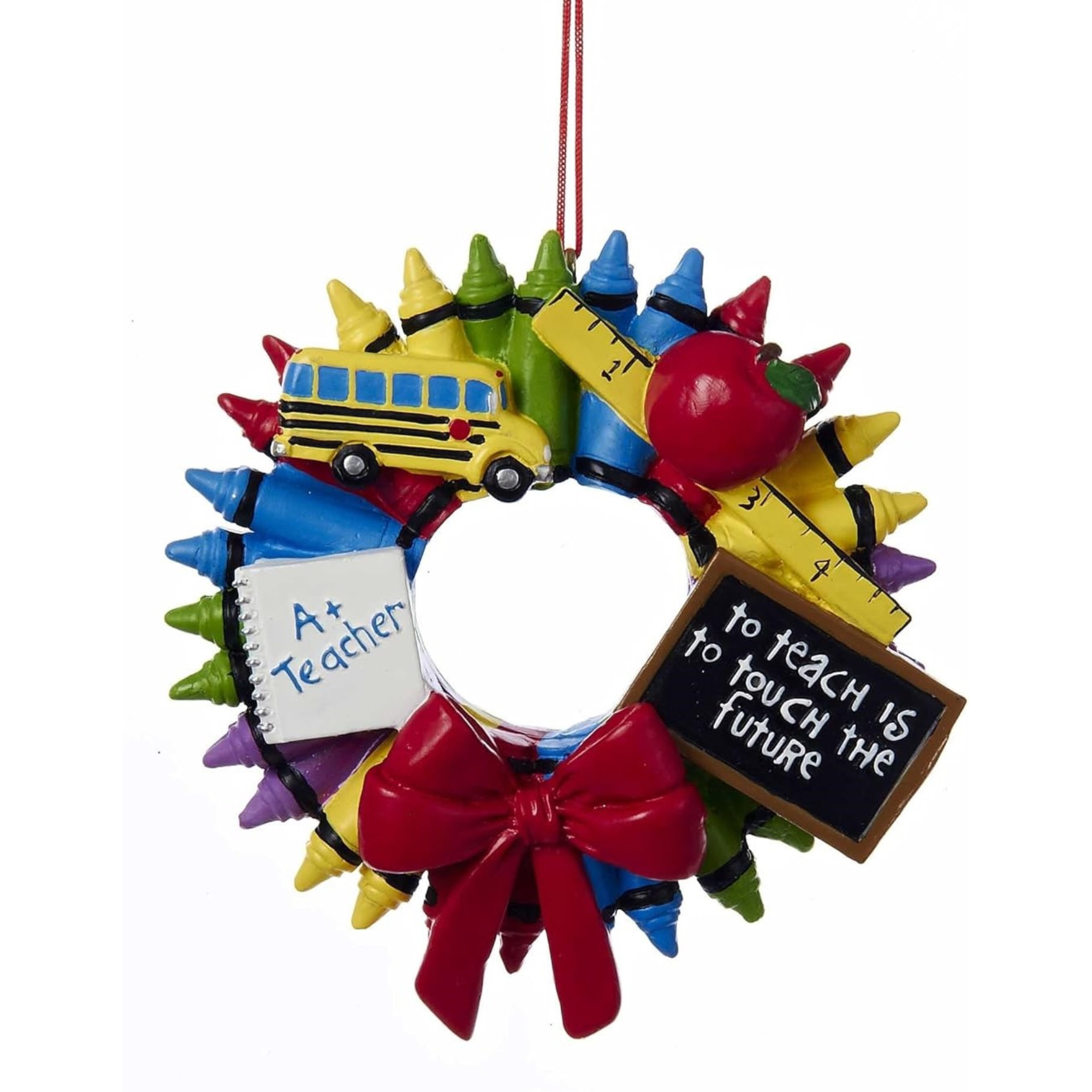 Kurt Adler Resin Ornament for Christmas Tree, Crayon Wreath | Wayfair