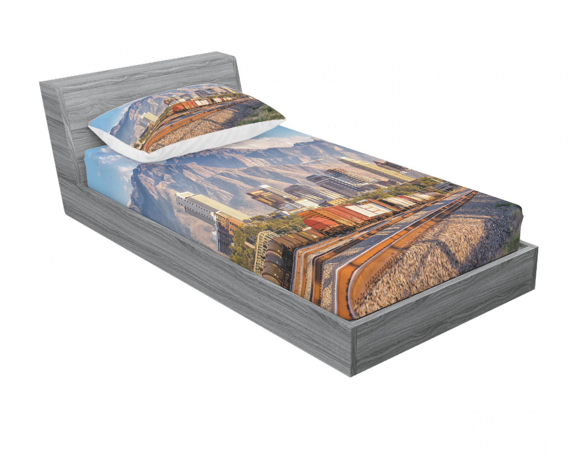 Ambesonne Downtown Salt Lake City Skyline Sheet Set - Wayfair Canada