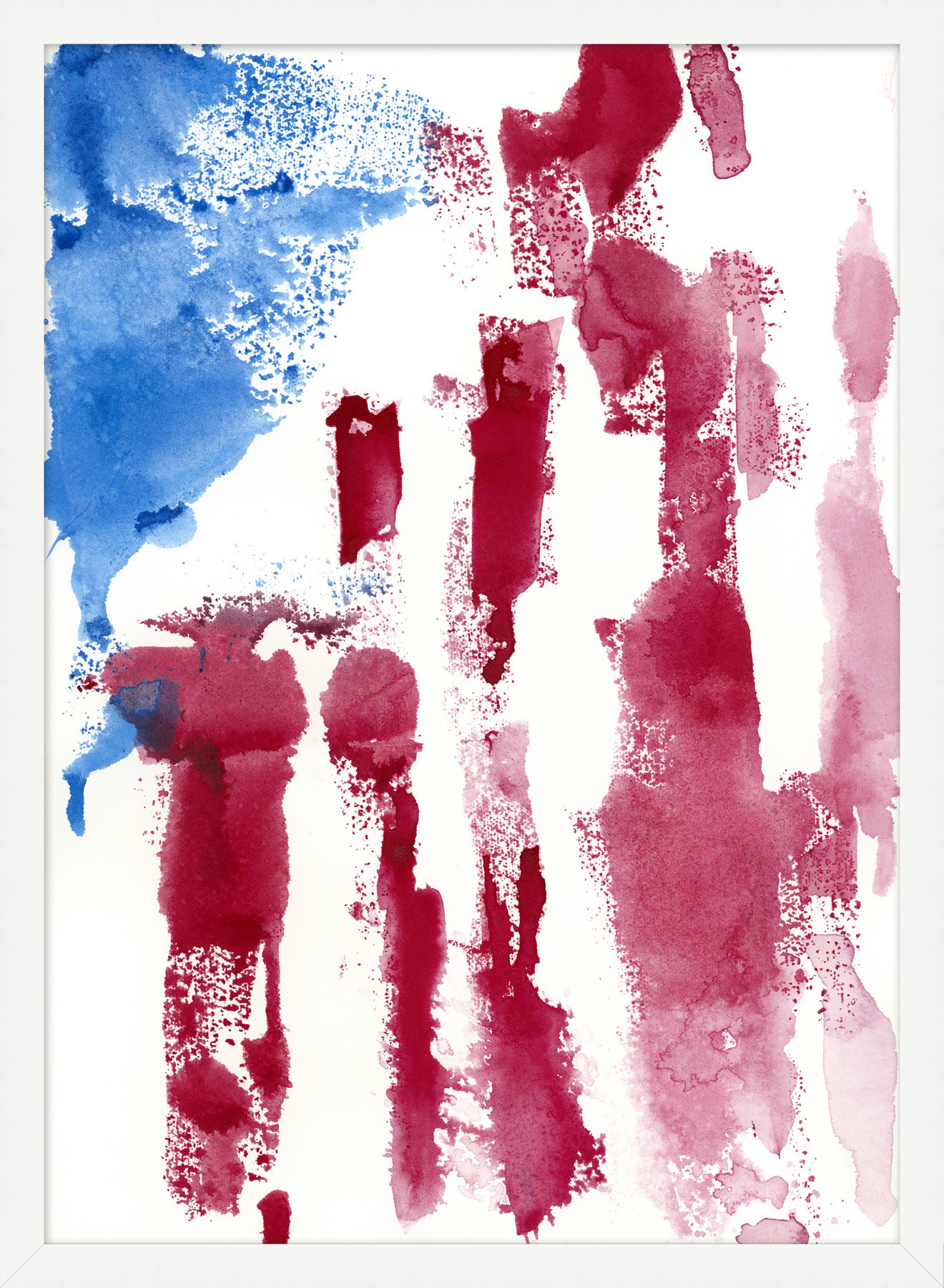 Wendover Art Group Ink Flag (Small) - Shadowbox Painting Print on Paper ...
