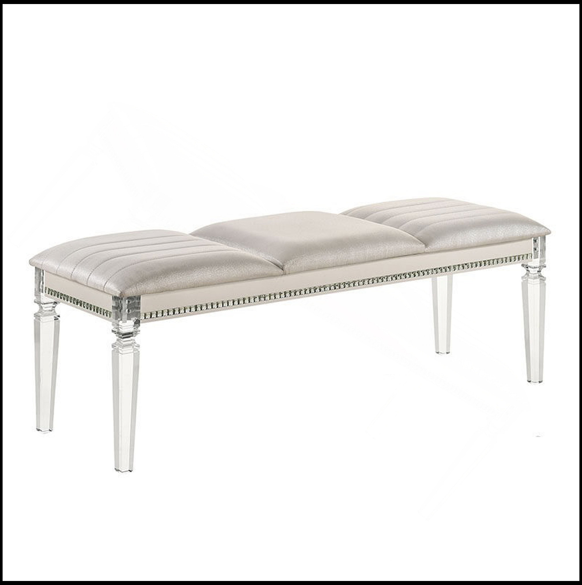 Rosdorf Park Antique Classic 1Pc Bench Only Contemporary Acrylic Legs ...