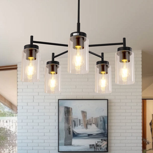 Ebern Designs 5 Light Contemporary Empire Chandeliers Modern Lighting ...