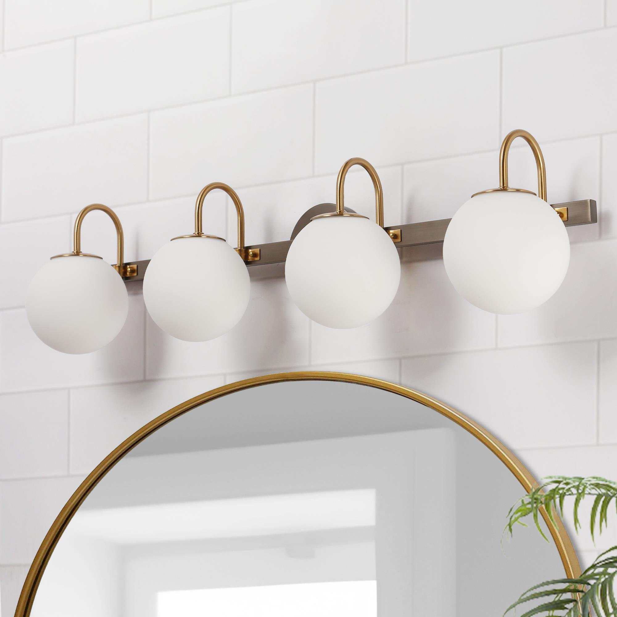 Wade Logan® Breeana 4 - Light Dimmable Vanity Light | Wayfair