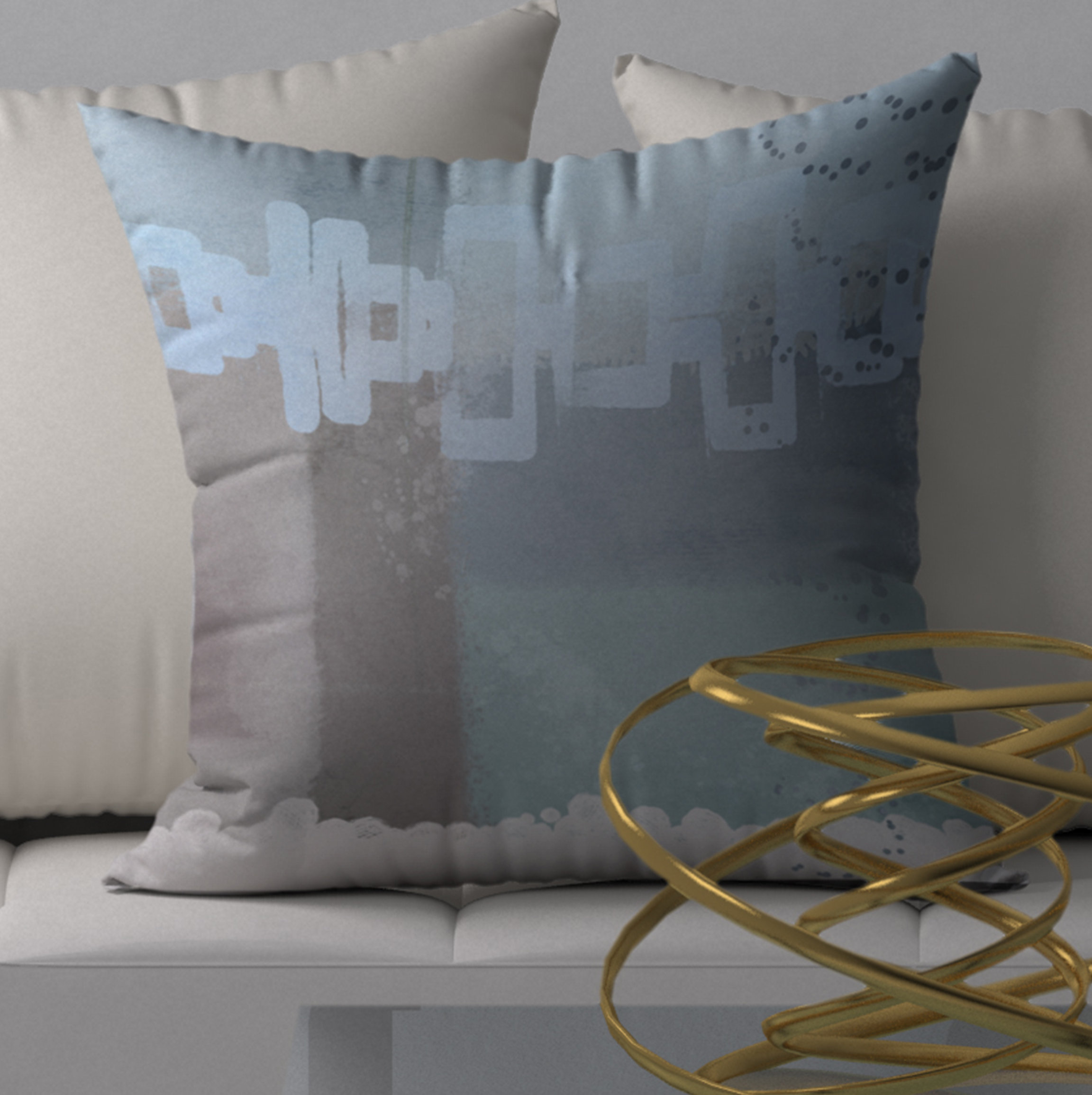 LeRoi Products Giggle Glamorous Decorative Square Pillow Cover & Insert ...